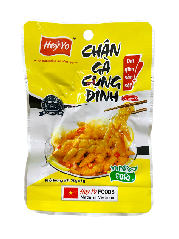 Chân gà rút xương Cung Đình Hey Yo 32g - Tèobokki Store
