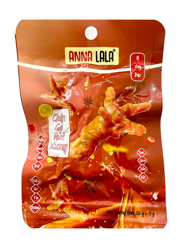 Chân gà rút xương cay dịu Anna Lala 26g - Tèobokki Store