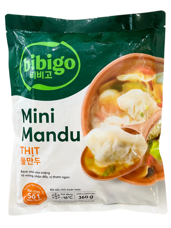 Mandu mini nhân thịt Bibigo 360g - Tèobokki Store