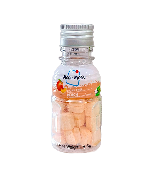 Kẹo Mogu Mogu không đường bổ sung vitamin C vị đào 19.5g - Tèobokki Store