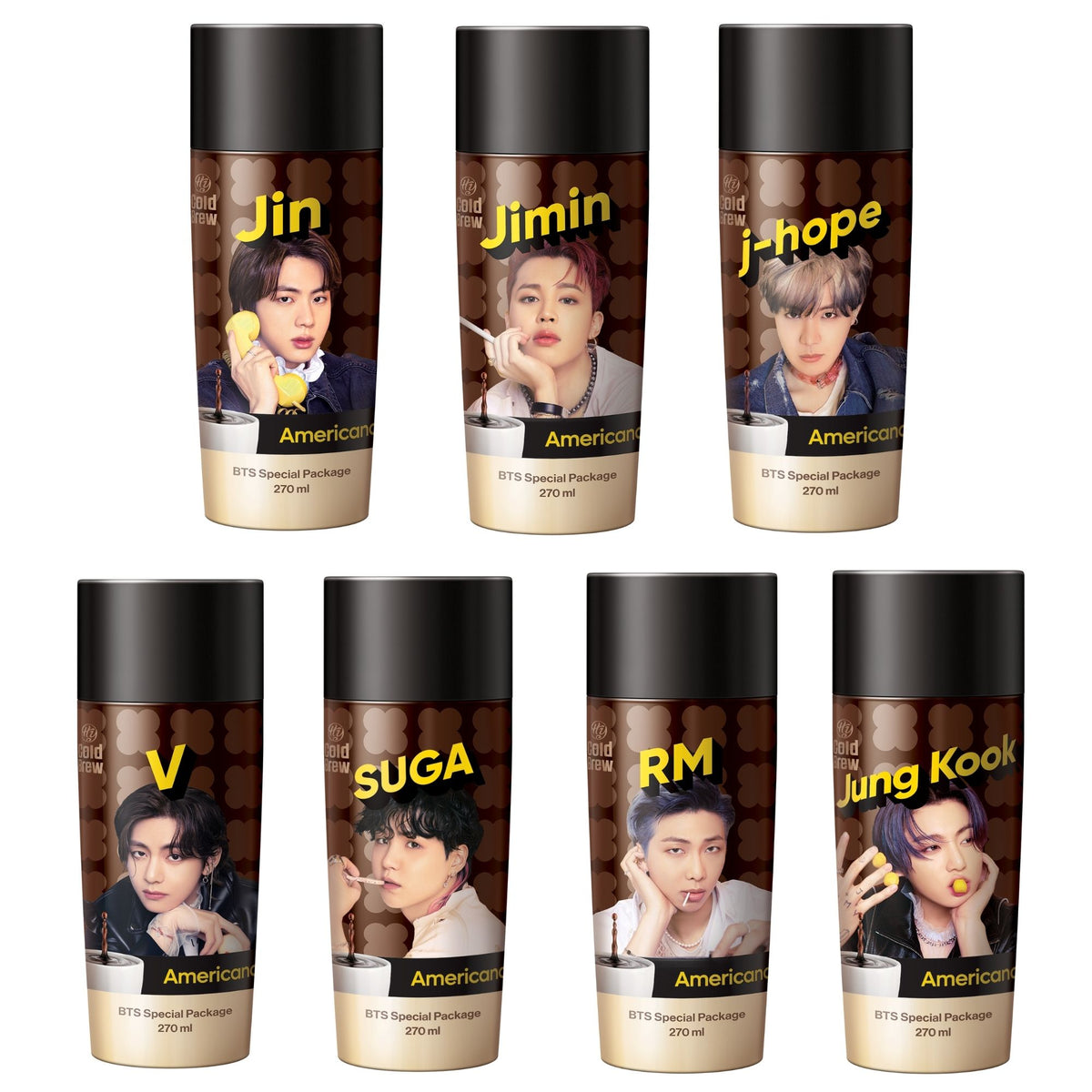 Cà phê Hy Cold Brew Americano BTS 270ml - Tèobokki Store