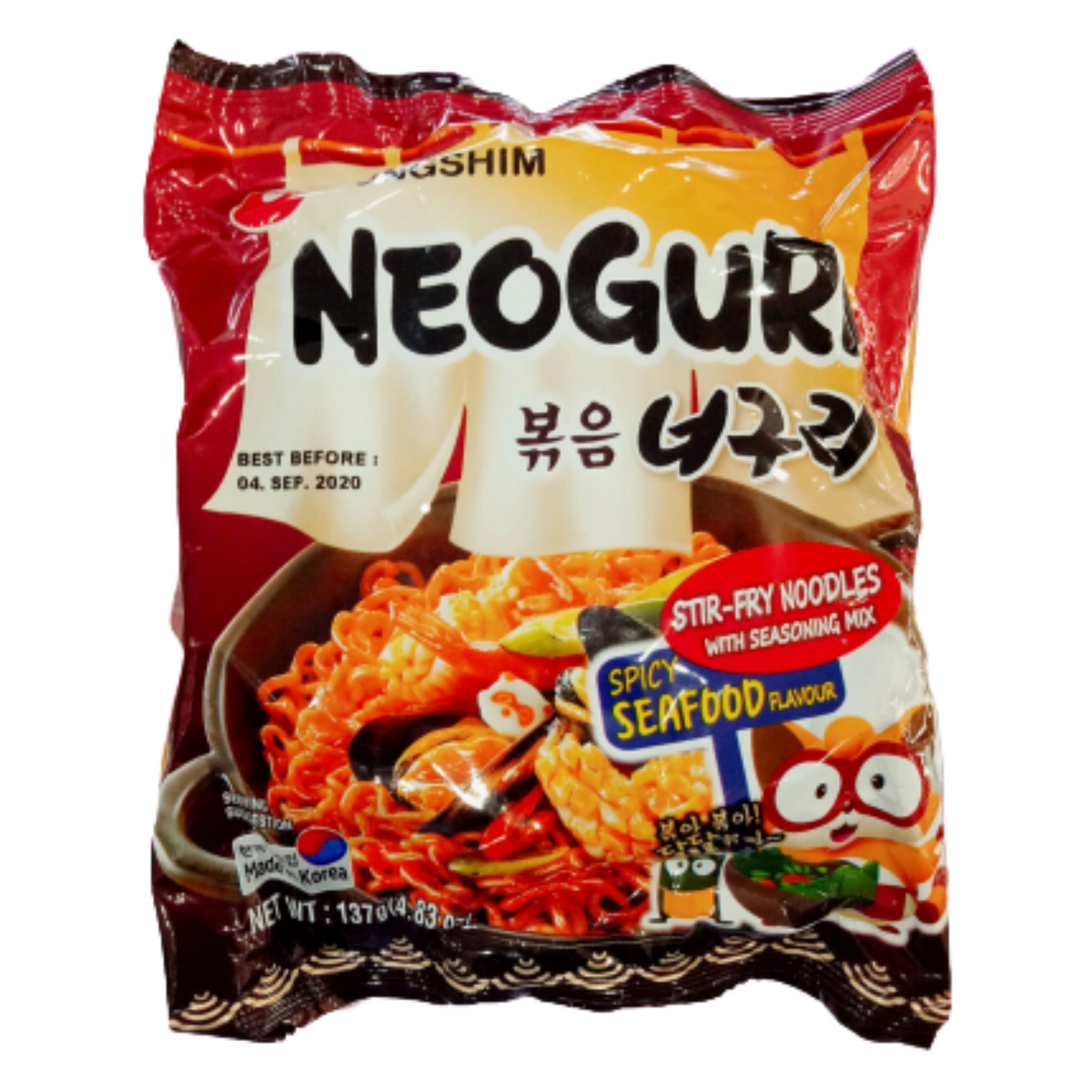 Mì xào khô Neoguri Nongshim 137g - Tèobokki Store