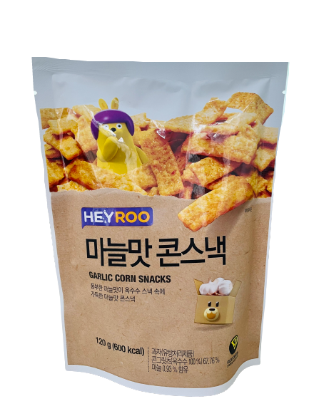 Snack bắp vị tỏi HEYROO 120g - Tèobokki Store